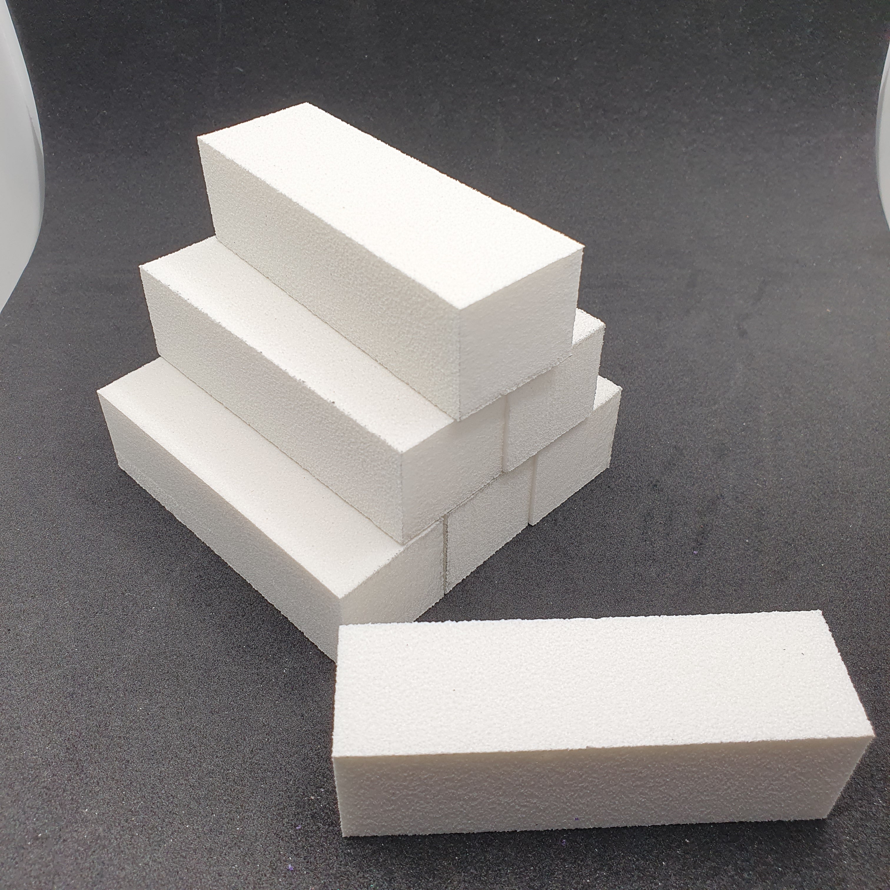GND 3 WAY BLOCK BUFFER - 60/80/80 - WHITE - 500 PCS
