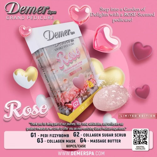 DEMER DELUXE PEDICURE KIT ROSE