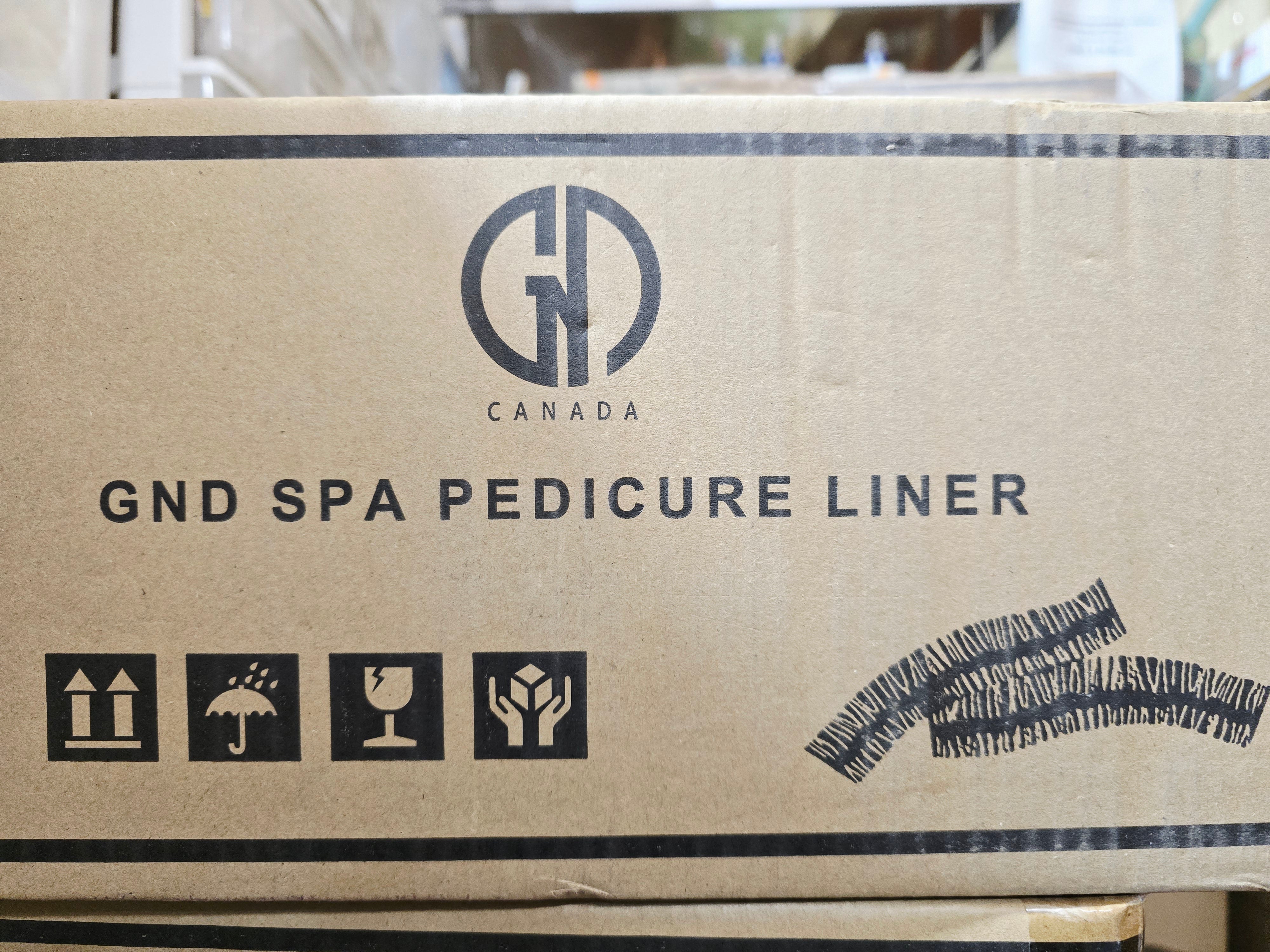 BLUE - GND SPA PEDICURE LINER - 400PCS/CASE