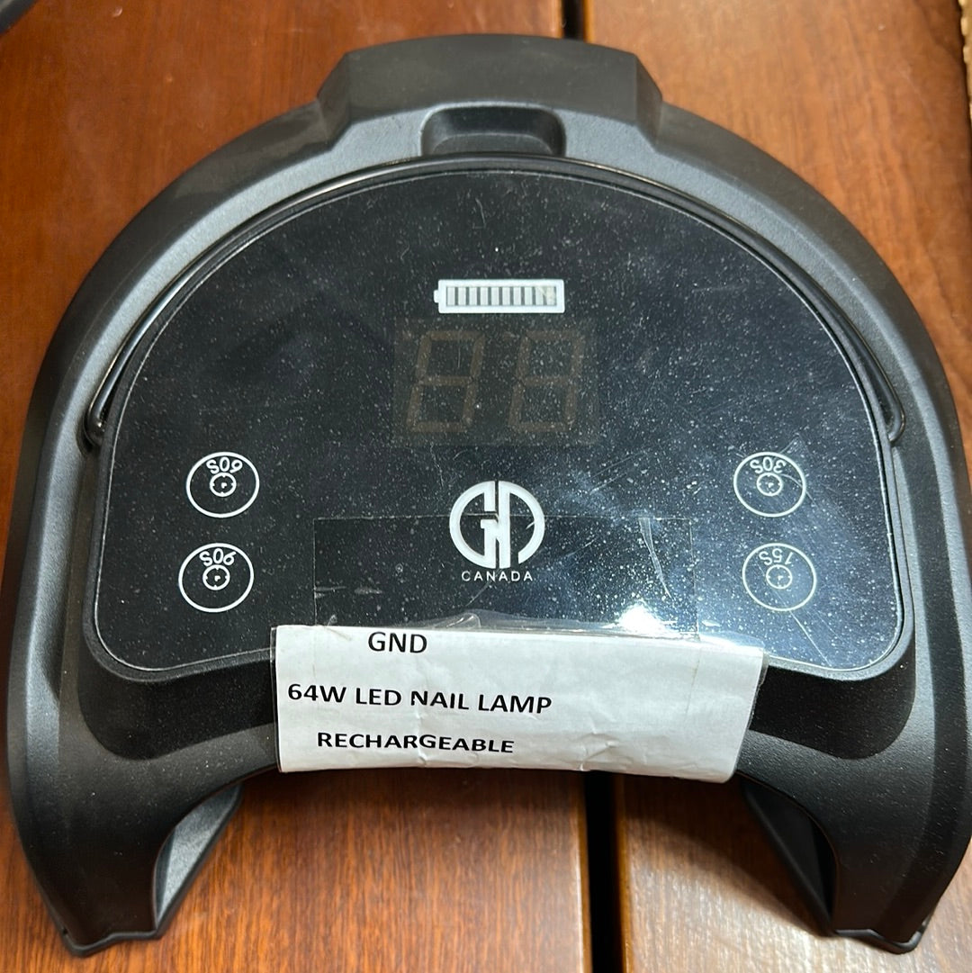 GND LI-ION RECHARGEABLE 64W LED NAIL LAMP